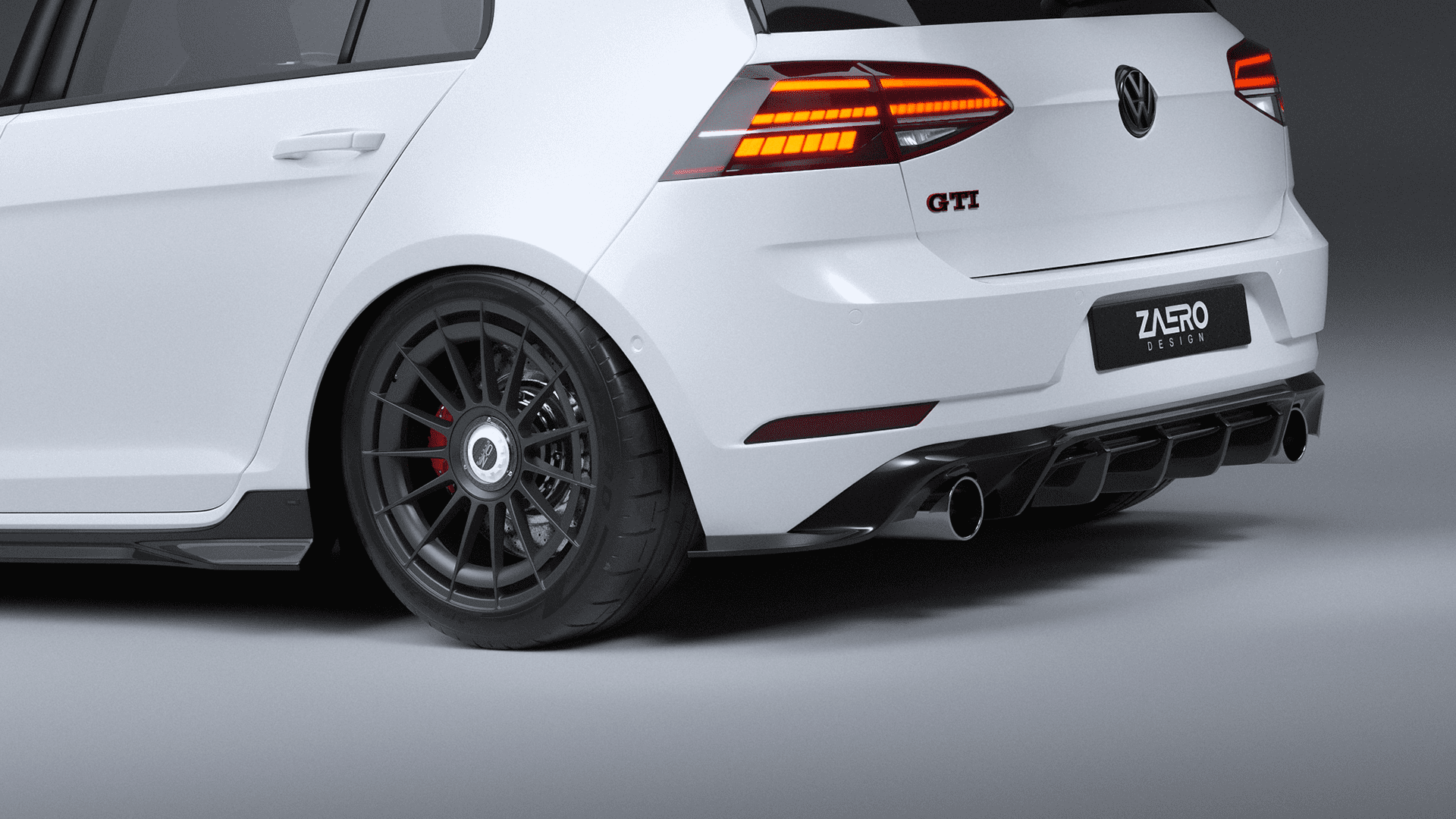 Volkswagen Golf MK7.5 GTI, Zaero Design EVO-1 rear diffuser - Futurez