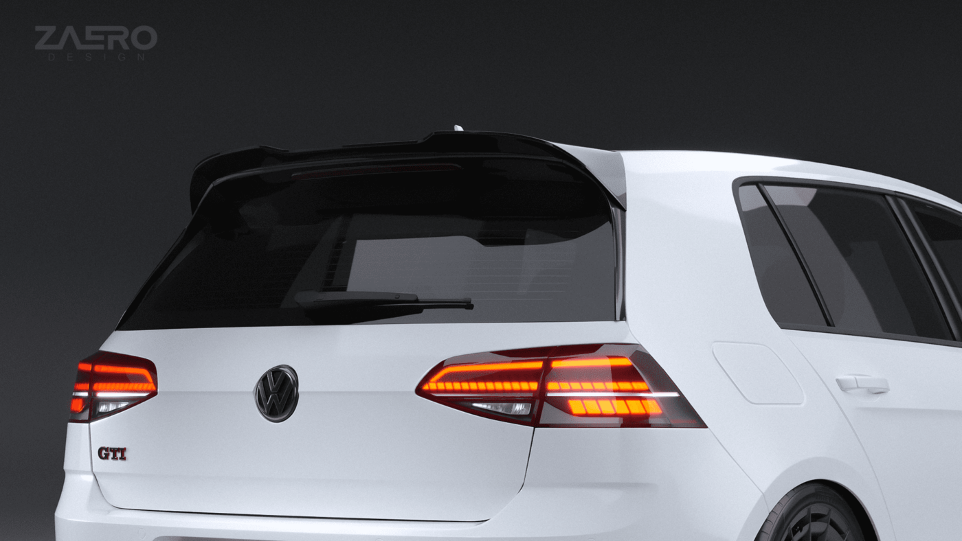 Volkswagen Golf MK7 / MK7.5, Zaero Design EVO-1 rear spoiler - Futurez