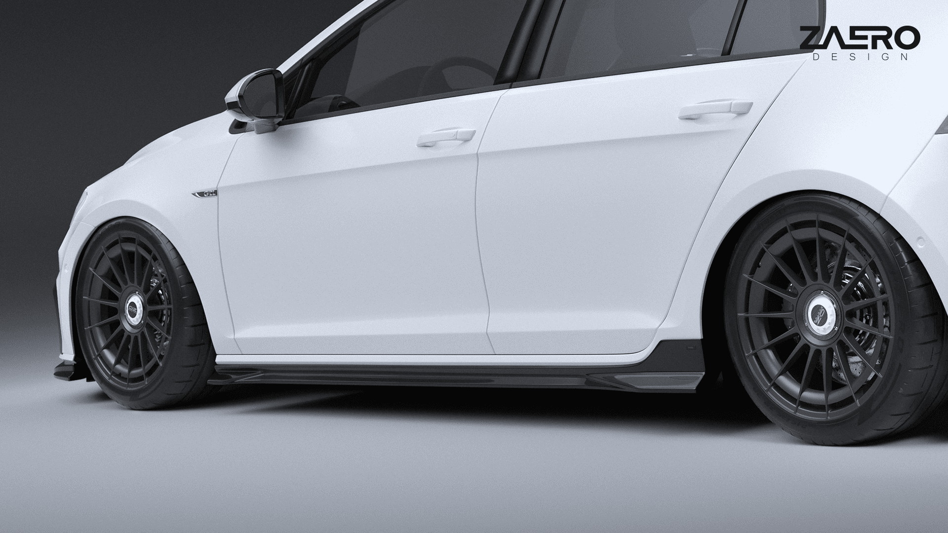 Volkswagen Golf MK7 / MK7.5, Zaero Design EVO-1 side skirt set - Futurez