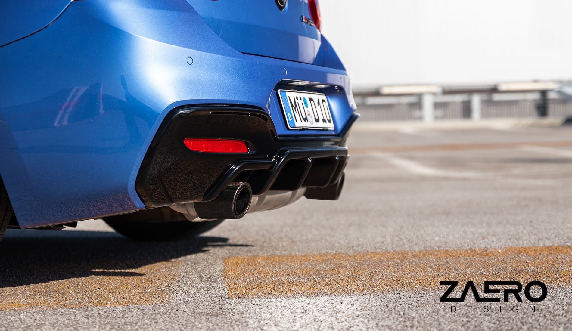 Zaero Design EVO-1 rear diffuser, BMW M135i, M140i F20/F21 (LCI) - Futurez