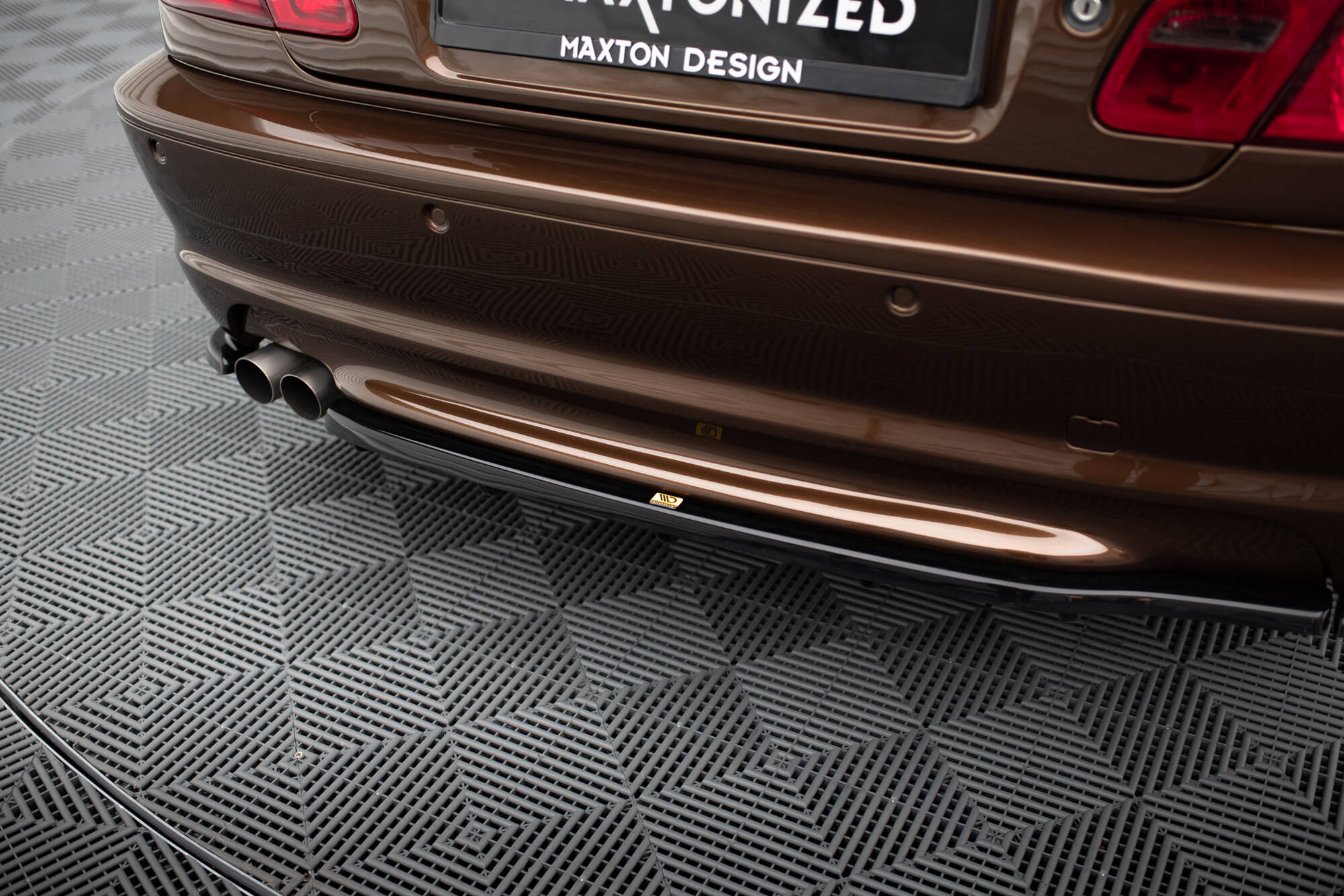 Rear Splitter BMW 3 E46 MPACK COUPE (with vertical bars), Maxton - Futurez