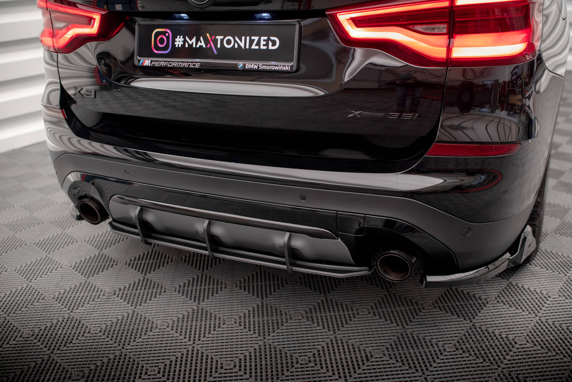 Street Pro Rear Diffuser BMW X3 G01, Maxton - Futurez
